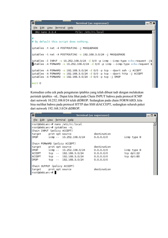 Iptables minggu 10 | PDF