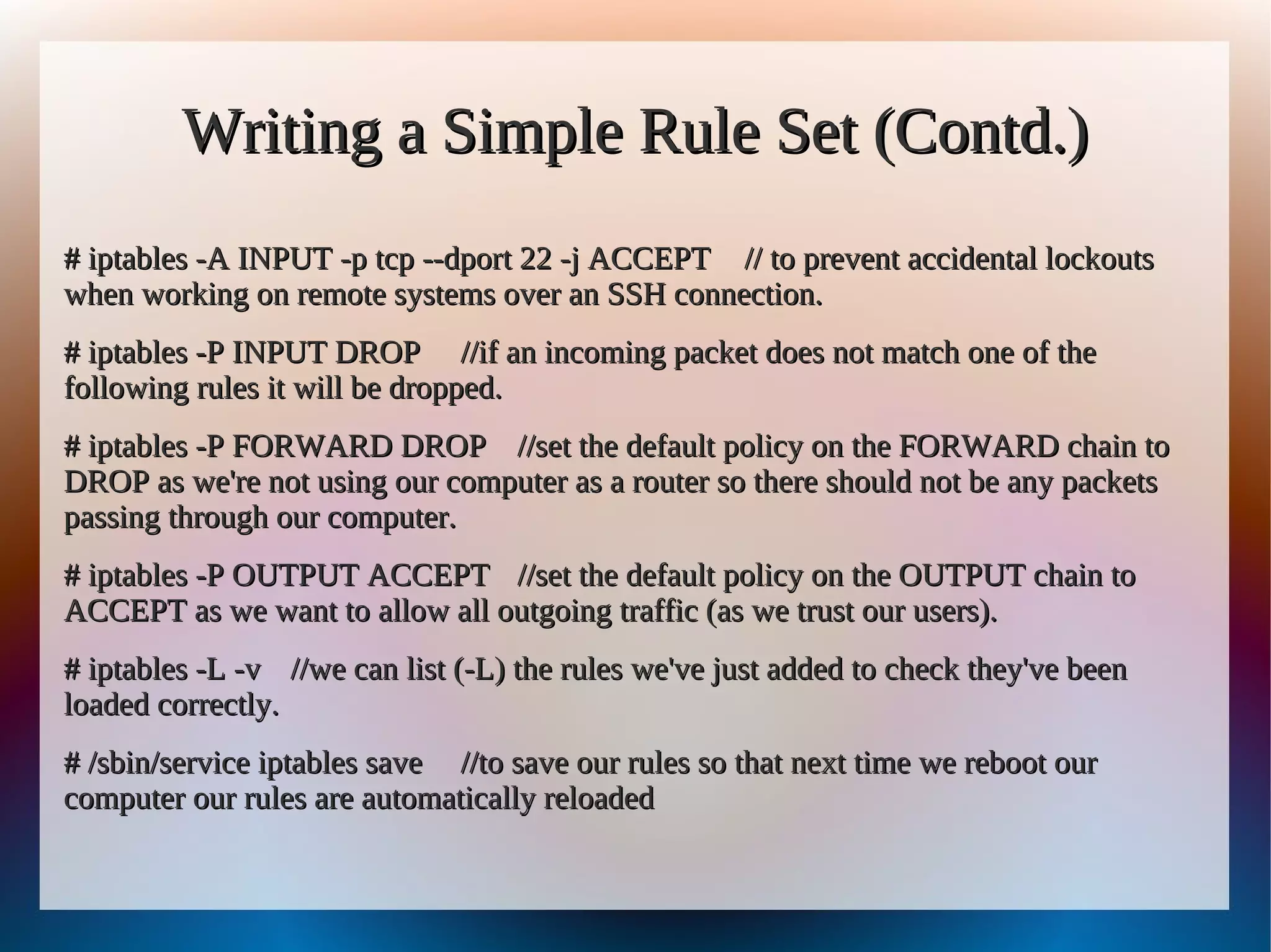 Iptables presentation | PDF