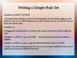 Iptables presentation | PDF | Operating Systems | Computer Software and Applications