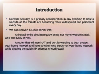 Iptables presentation | PDF | Operating Systems | Computer Software and Applications