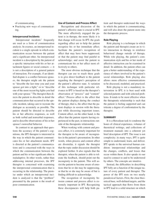 Interpersonal Psychotherapy. A Guide To The Basics. (Stuart, 2006 ...