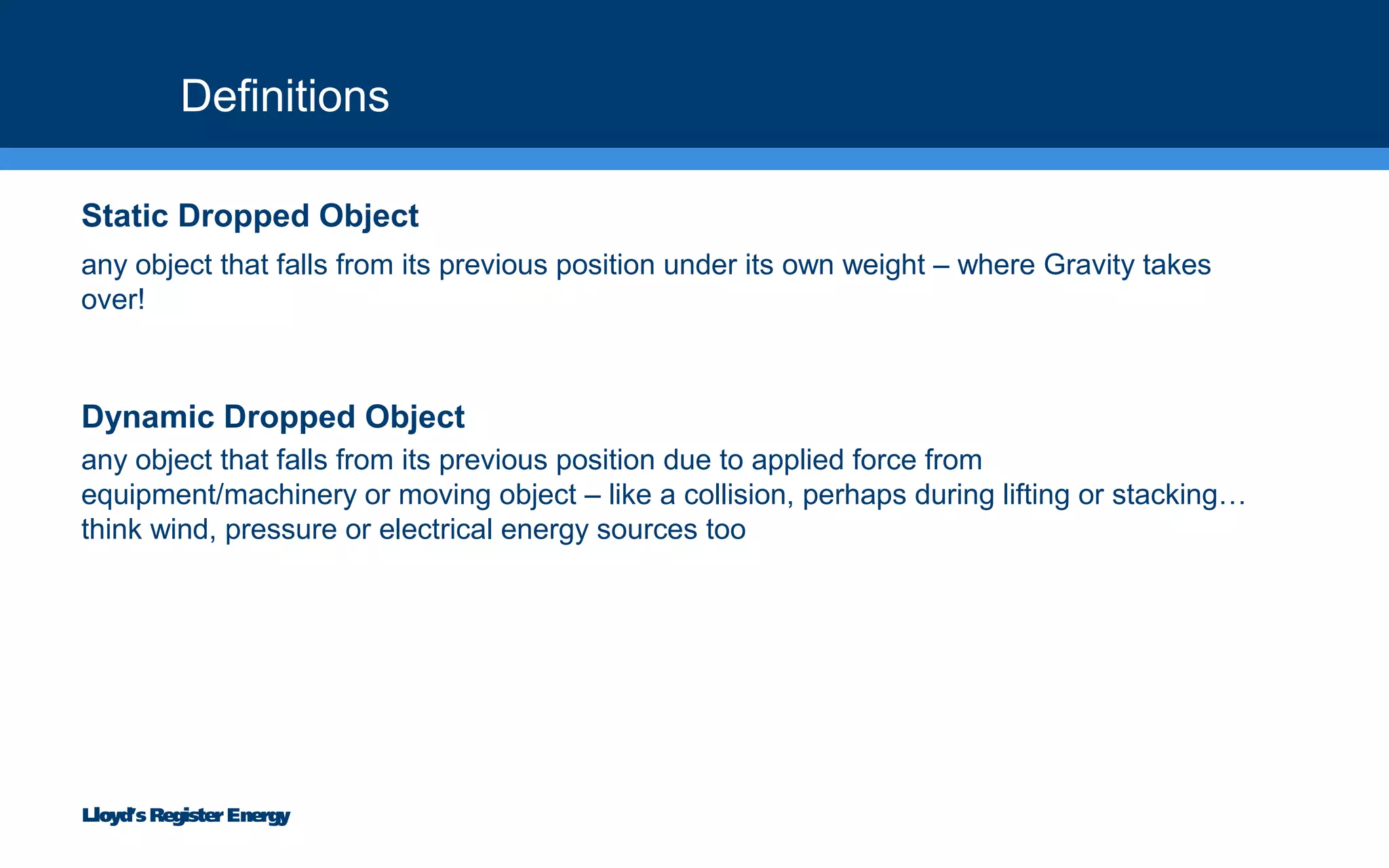 Dropped Objects (DROPS) Prevention | PPT