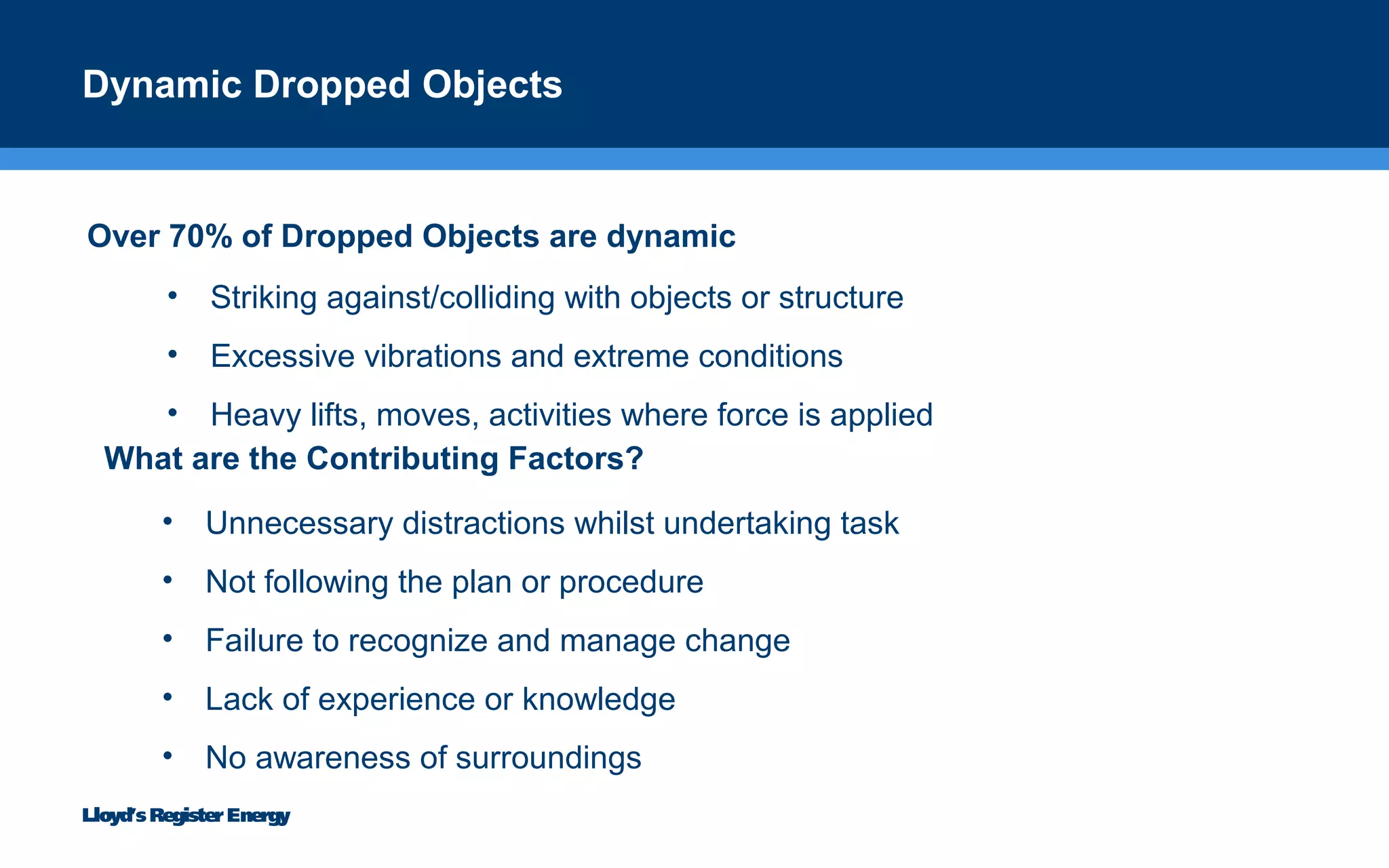 Dropped Objects (DROPS) Prevention | PPT