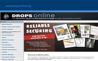 Dropped Objects (DROPS) Prevention | PPT