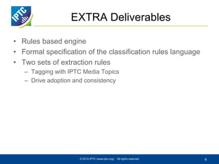 IPTC EXTRA Rules Based Classification for News | PPT