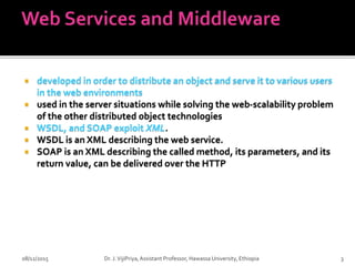 IPT Chapter 2 Web Services and Middleware - Dr. J. VijiPriya | PPTX