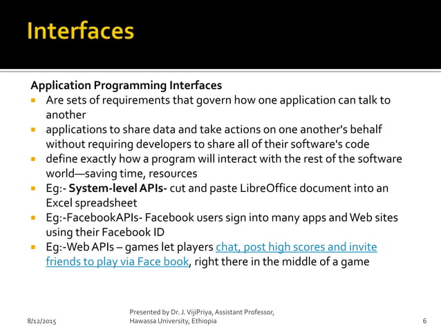 Integrative Programming Technology Chapter 5 - Dr. J. VijiPriya