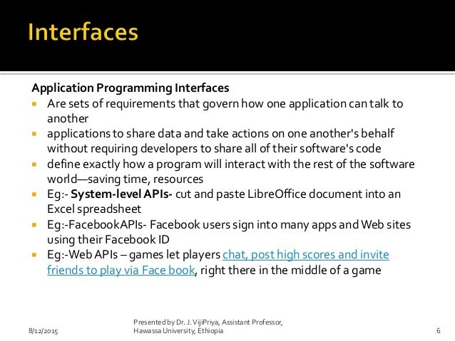 Integrative Programming Technology Chapter 5 - Dr. J. VijiPriya