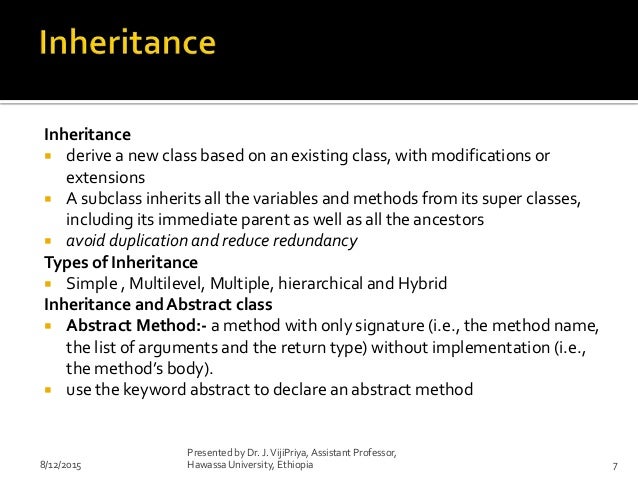 Integrative Programming Technology Chapter 5 - Dr. J. VijiPriya