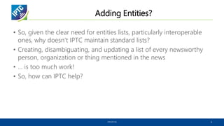 IPTC New Taxonomies Ideas | PPT