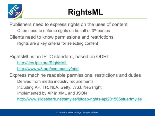 IPTC Rights October 2016 | PPT