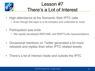 IPTC and the Semantic Web: Two Paths and Seven Lessons | PPT