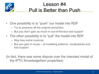 IPTC and the Semantic Web: Two Paths and Seven Lessons | PPT