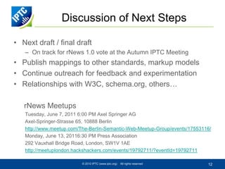IPTC Semantic Web June 2011 | PPT