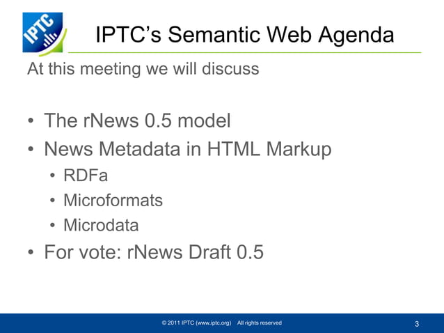 IPTC Semantic Web June 2011