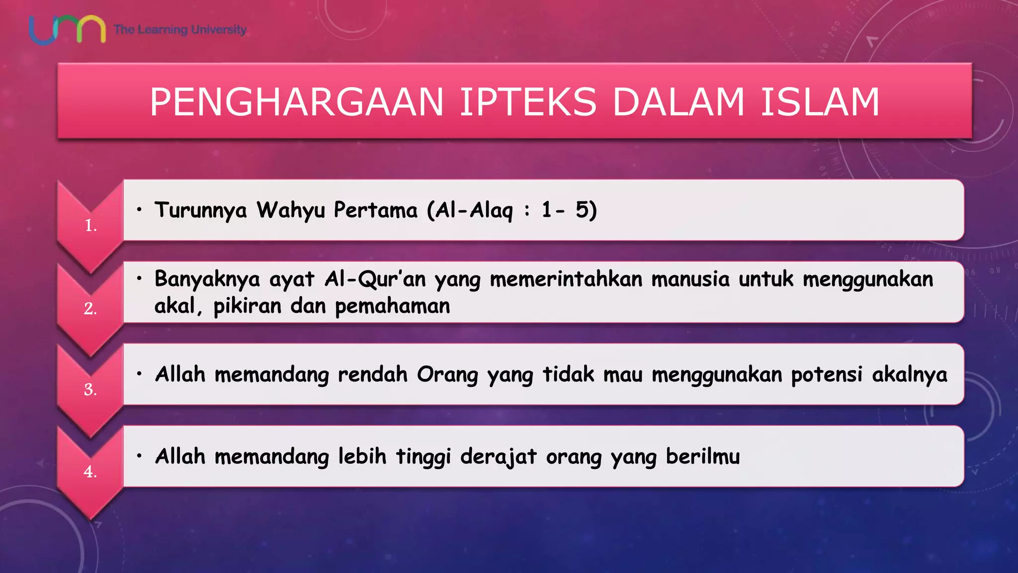 Ipteks (Ilmu Pengetahuan, Teknologi dan Seni) dalam Islam | PPTX