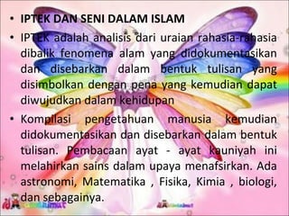 Ipteks dalam-islam | PPT