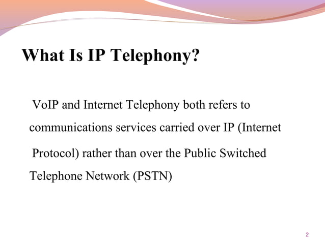 Ip telephony | PPT