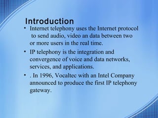 Ip telephony ppt | PPT