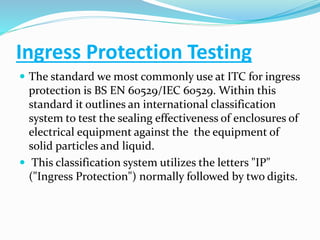 IP Testing | PPTX