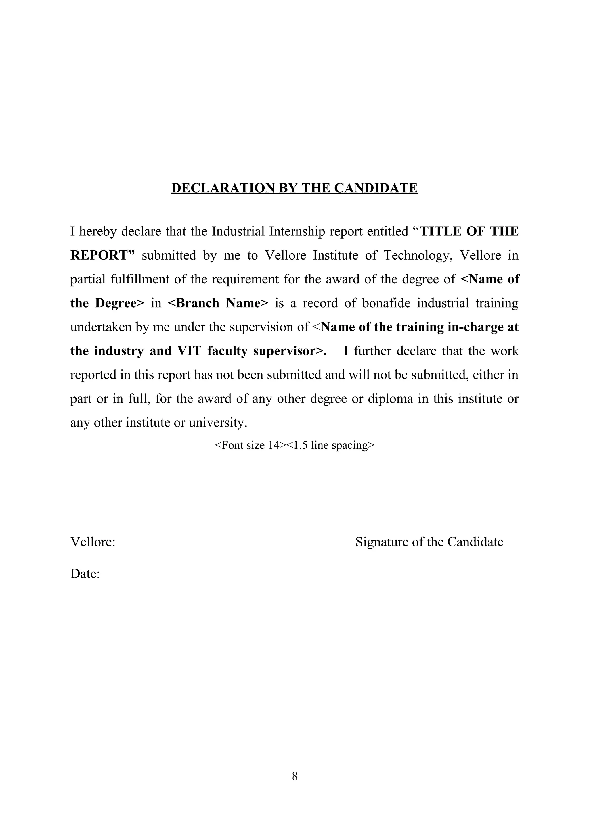 In-plant Training Guidelines_SCSE | DOC