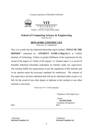 In-plant Training Guidelines_SCSE | DOC