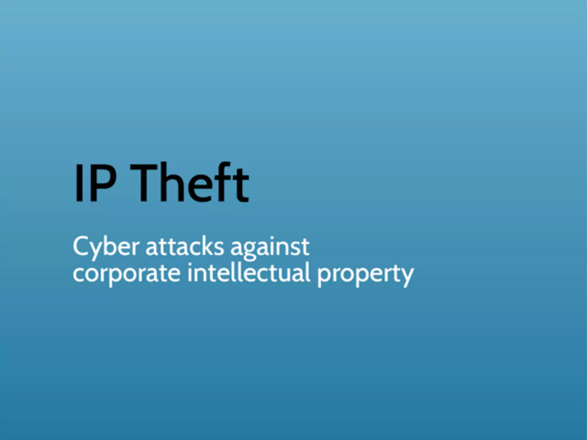 IP Theft | PDF