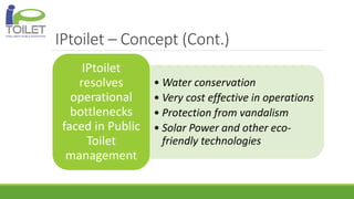 IPToilet - the self cleaning public sanitation redefined | PPSX