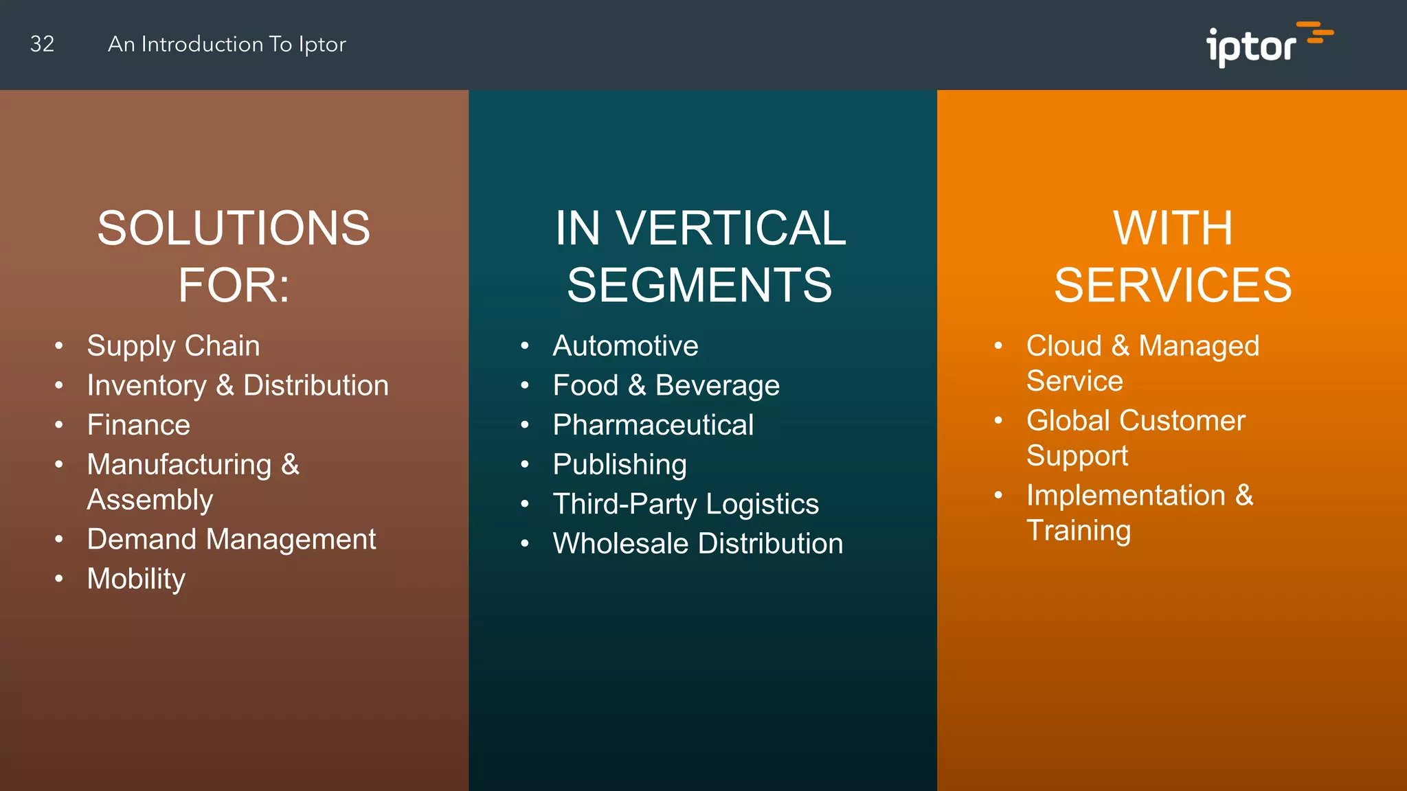 Iptor, the global leader in enterprise resource planning, supply chain ...