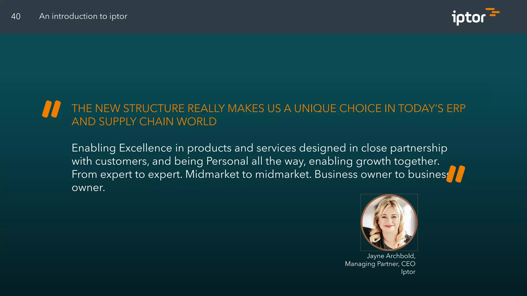 Iptor, the global leader in enterprise resource planning, supply chain ...