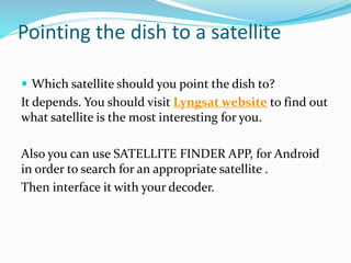 SATELLITE DISH INSTALLATION | PPTX