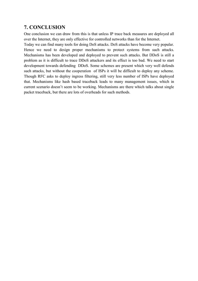 Ip Traceback Seminar Full Report Docx Computer Networking Computing