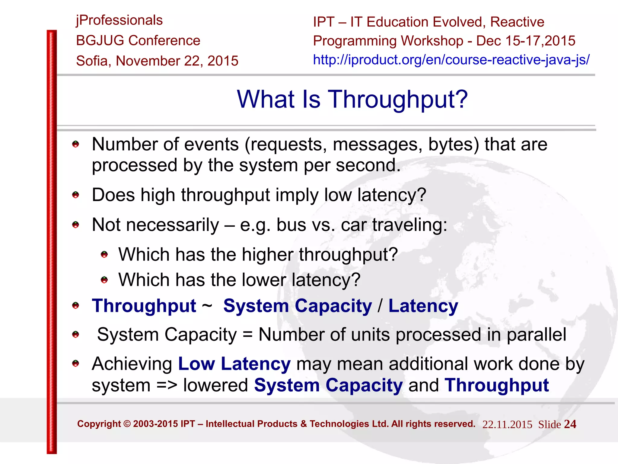 Ipt High Performance Reactive Programming With Java 8 And Javascript Ppt