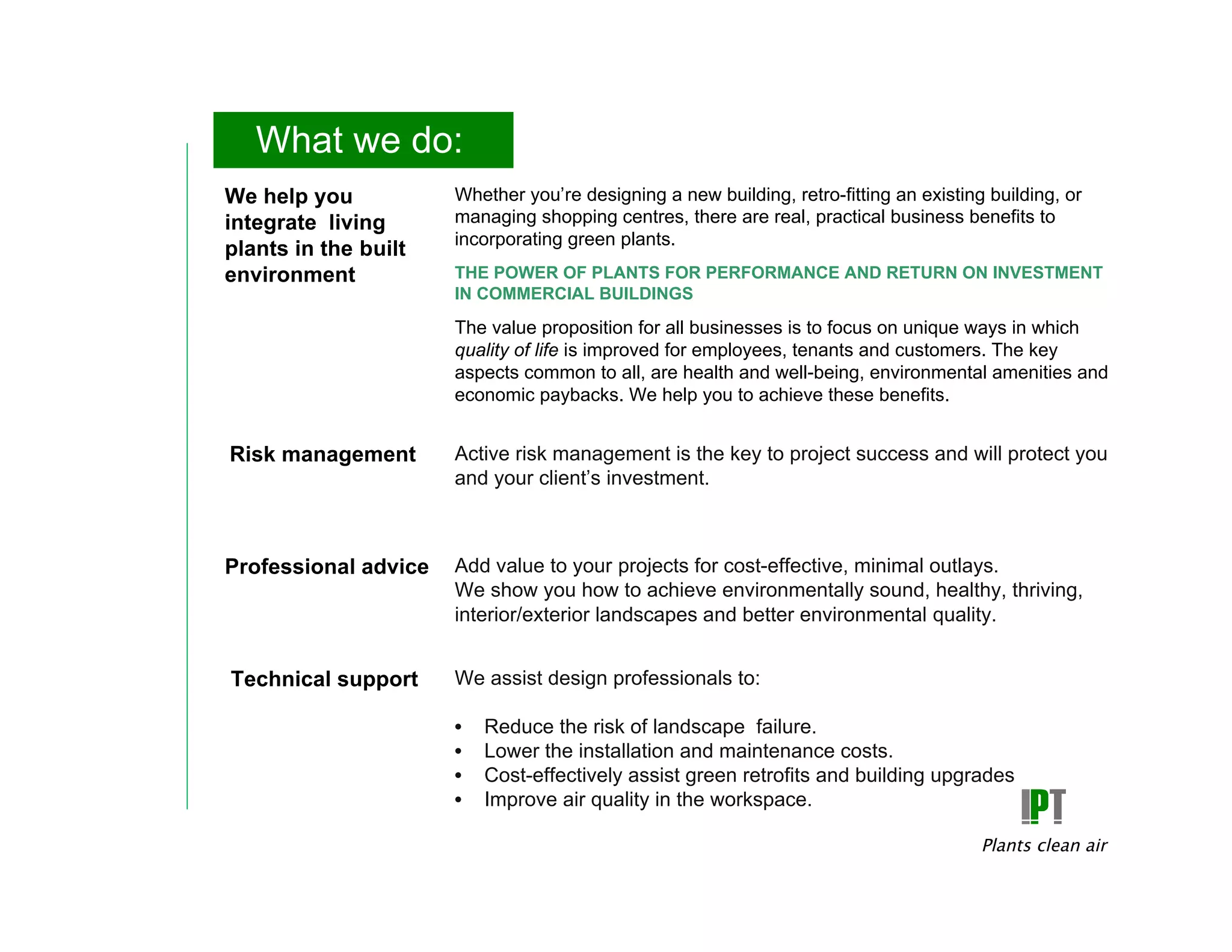 Ipt services | PPT