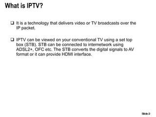 Basics of IPTV | PPT