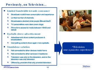 IPTV Challenges | PPT | Computer Networking | Computing