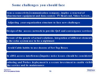 IPTV Challenges | PPT | Computer Networking | Computing