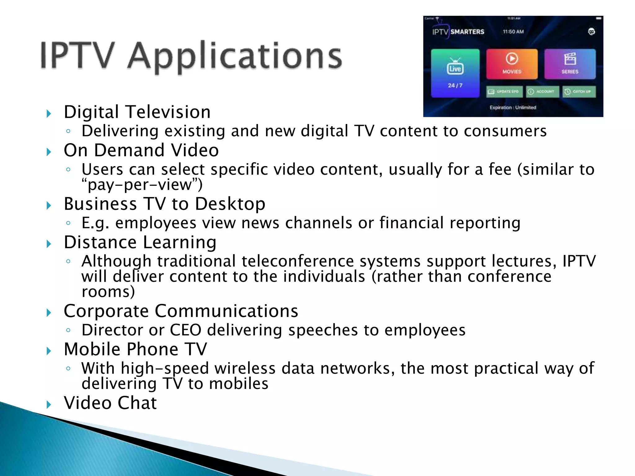 Internet Protocol Television - IPTV | PPTX