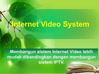 Iptv dan internet video . network overview | PPT