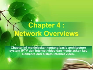 Iptv dan internet video . network overview | PPT