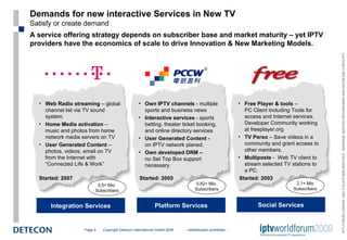 IPTV Forum London - New Trends and Platform Strategies for New TV | PPT