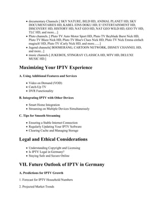 THE BEST IPTV in GERMANY for 2024: IPTVreel | DOCX