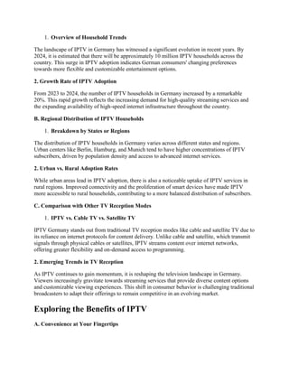 THE BEST IPTV in GERMANY for 2024: IPTVreel | DOCX