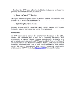 IPTV in USA- A Comprehensive Guide to Streaming Evolution.pdf