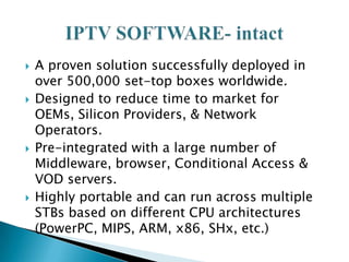 INTERNET PROTOCOL TELEVISION | PPTX
