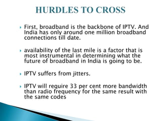 INTERNET PROTOCOL TELEVISION | PPTX