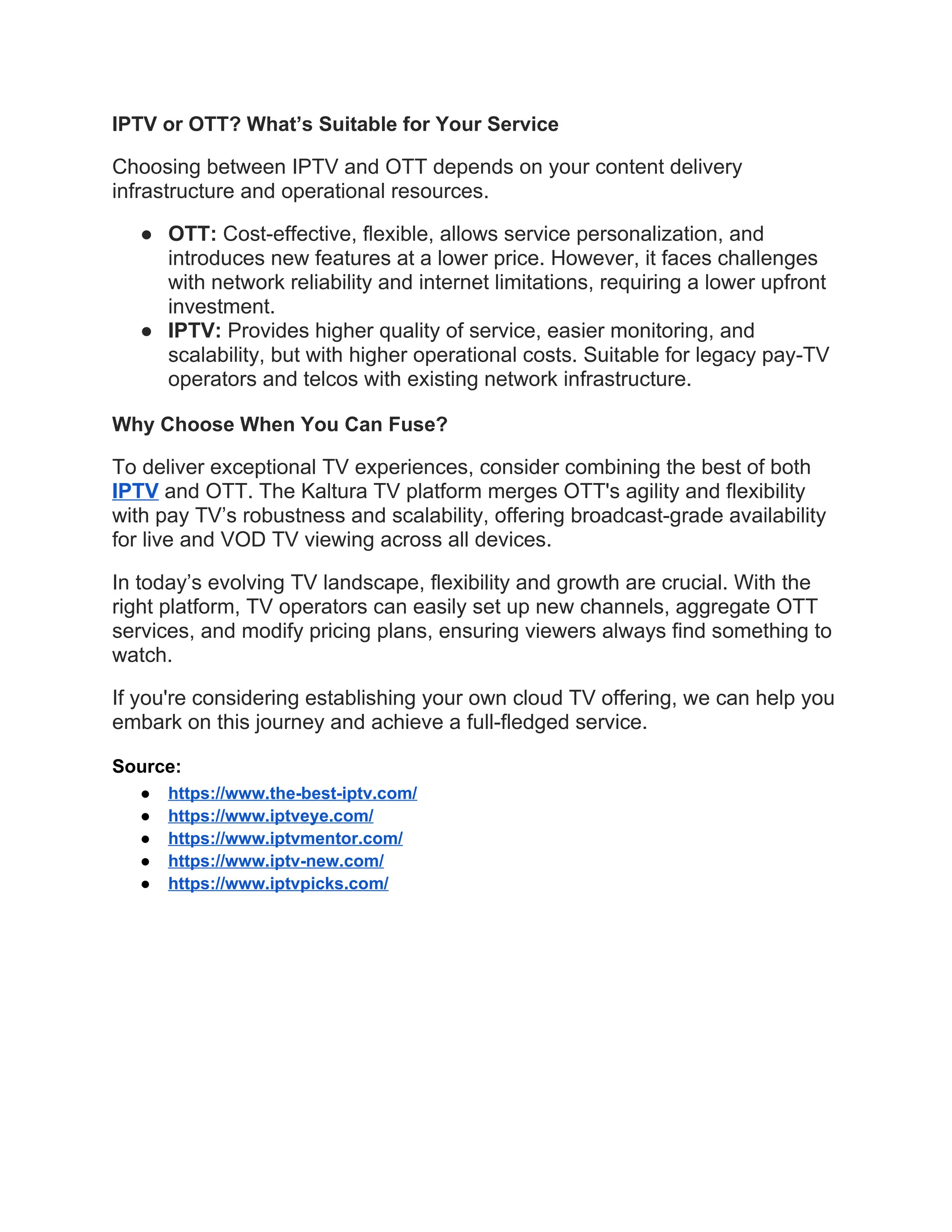IPTV vs. OTT – Internet TV explained.docx | Home Entertainment Systems ...