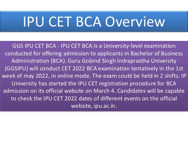 Ipu cet bca | PPTX