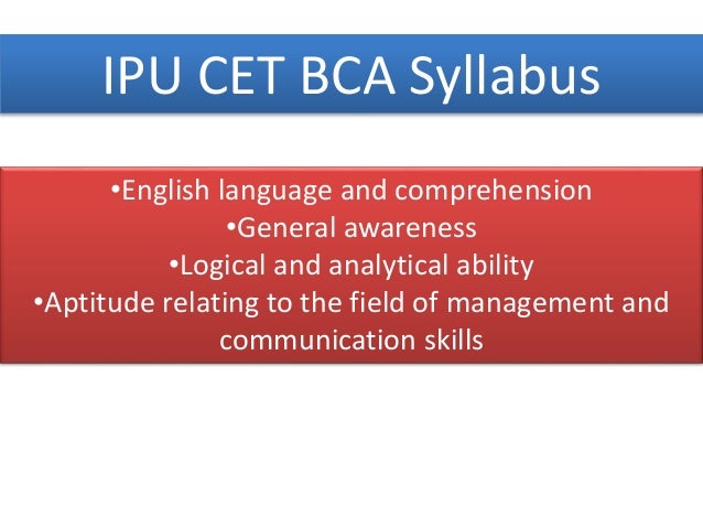 Ipu cet bca | PPTX