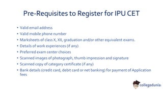 IPU CET Application Form 2018 | PPT